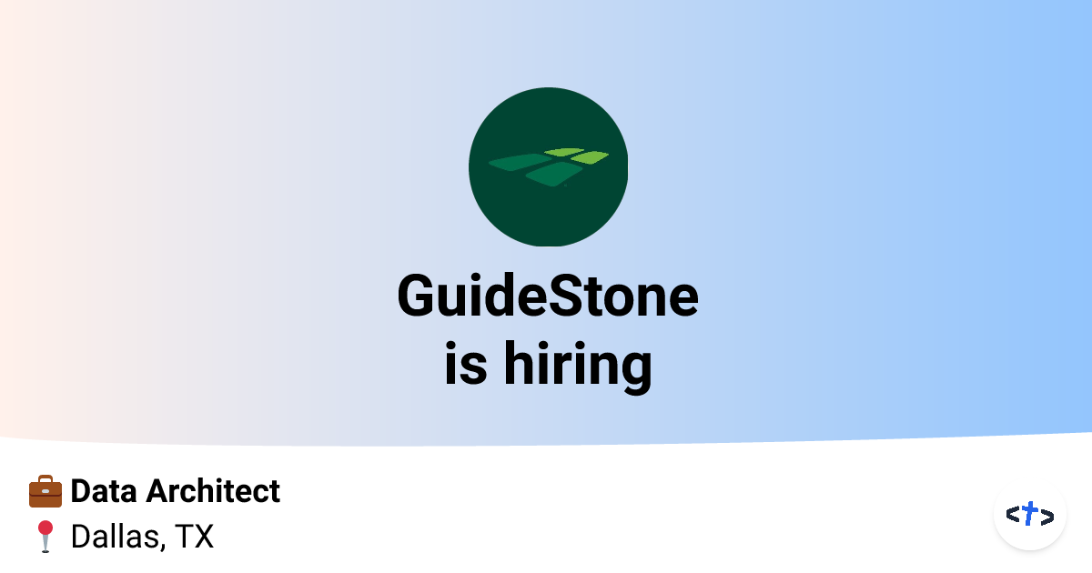 Data Architect at GuideStone