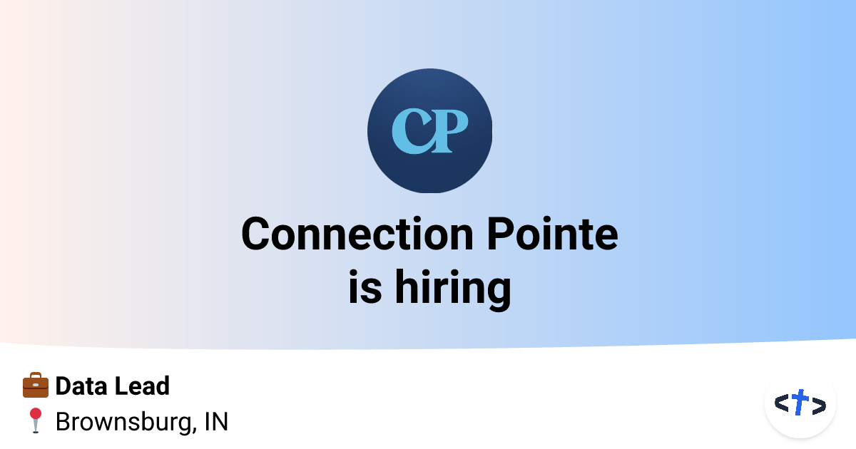 Data Lead at Connection Pointe | Christian Tech Jobs