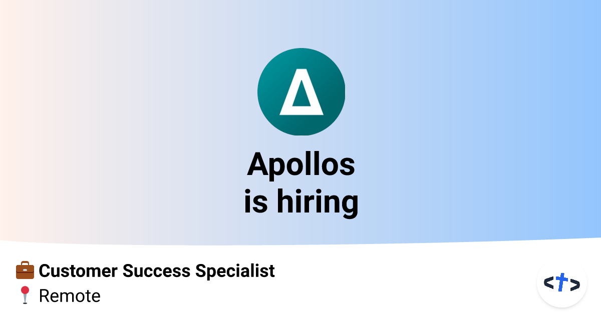 Customer Success Specialist at Apollos | Christian Tech Jobs