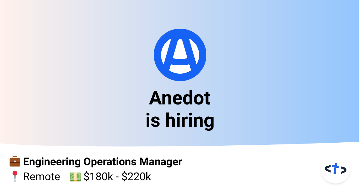 Engineering Operations Manager at Anedot | Christian Tech Jobs