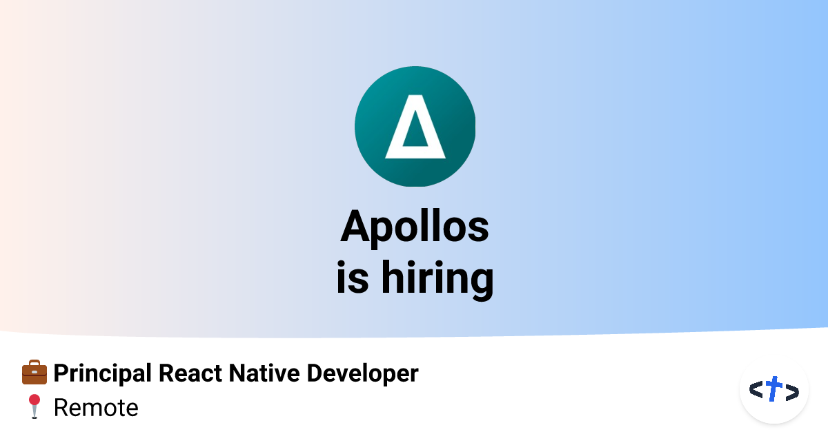 Principal React Native Developer at Apollos | Christian Tech Jobs