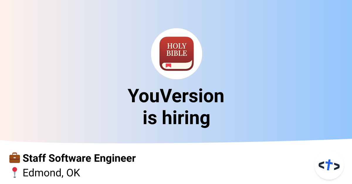 Staff Software Engineer at YouVersion | Christian Tech Jobs