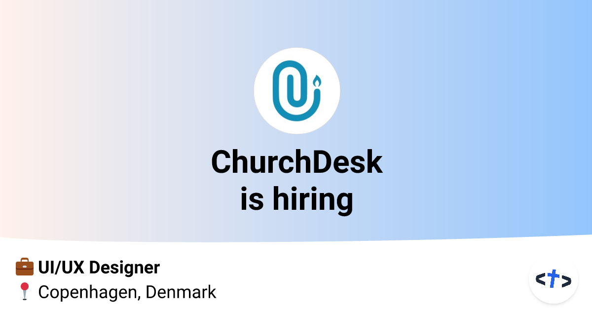 UI/UX Designer at ChurchDesk | Christian Tech Jobs