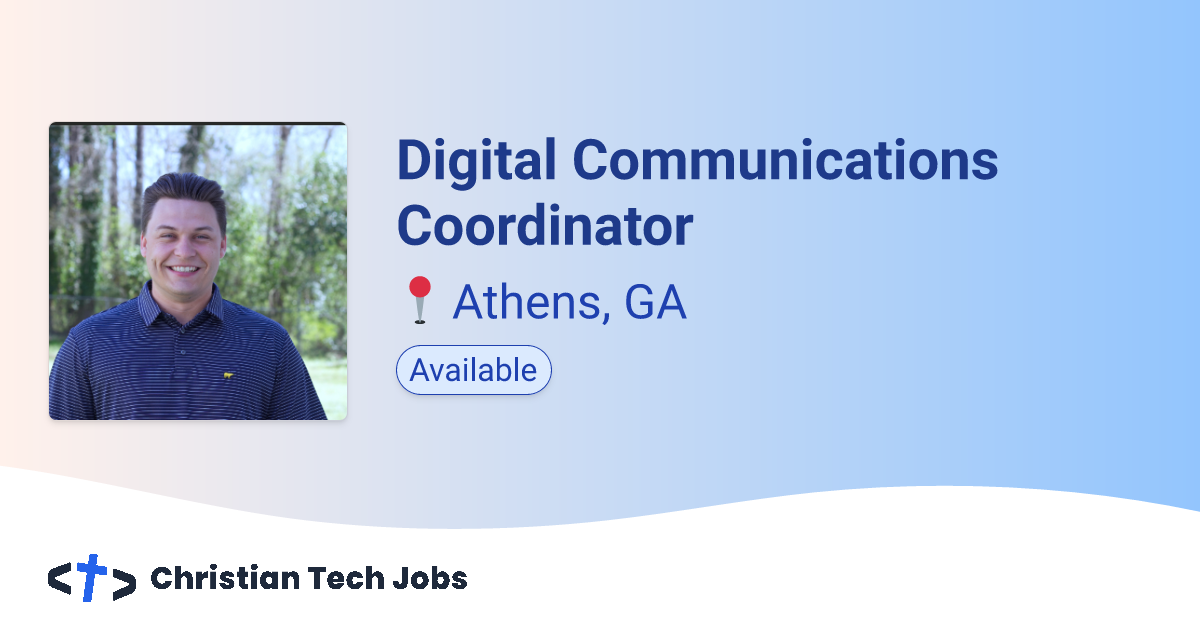 Digital Communications Coordinator | Christian Tech Jobs
