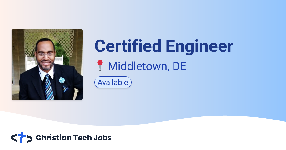 Certified Engineer | Christian Tech Jobs