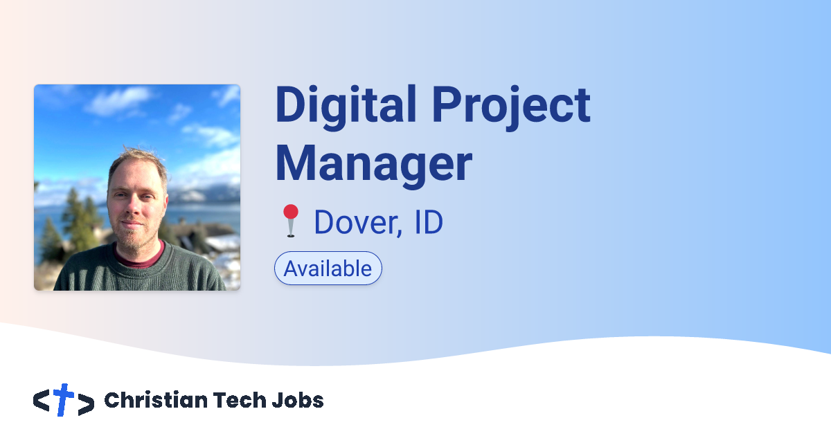 Digital Project Manager | Christian Tech Jobs