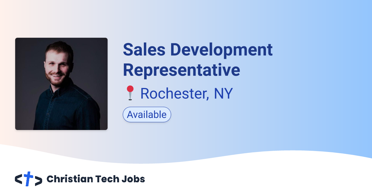 Sales Development Representative | Christian Tech Jobs