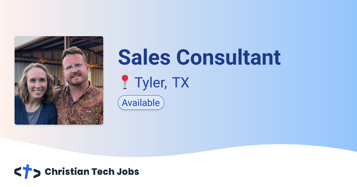 Sales Consultant | Christian Tech Jobs