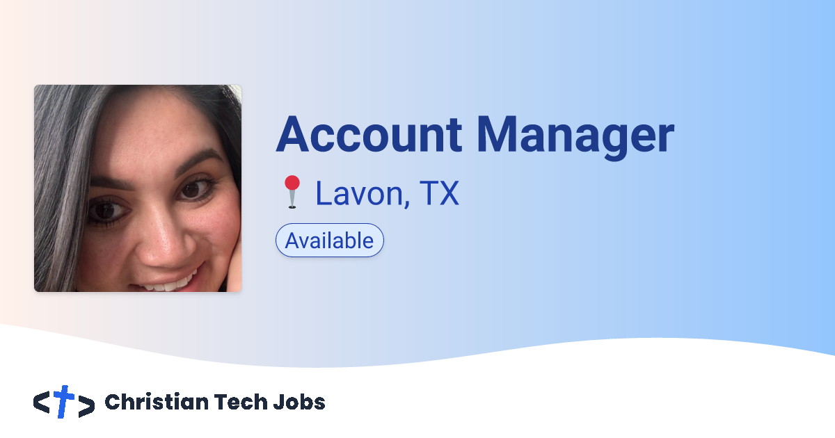 Account Manager | Christian Tech Jobs
