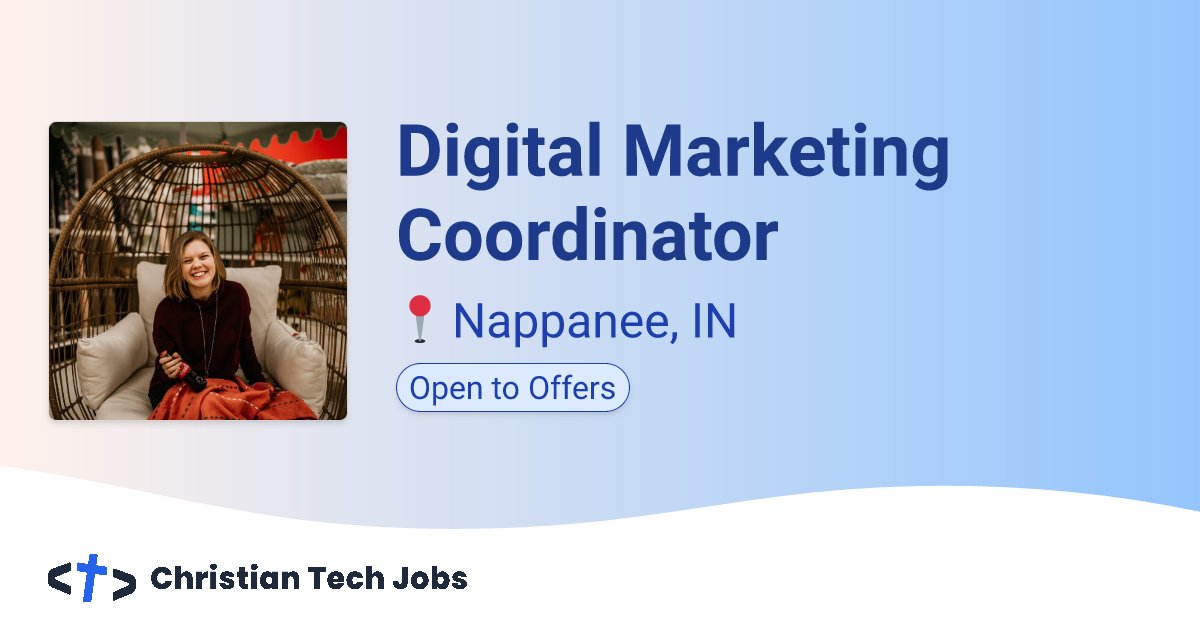 Digital Marketing Coordinator | Christian Tech Jobs