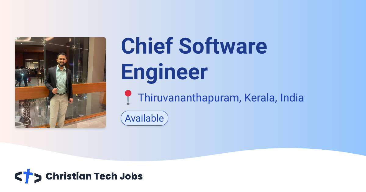 Chief Software Engineer | Christian Tech Jobs