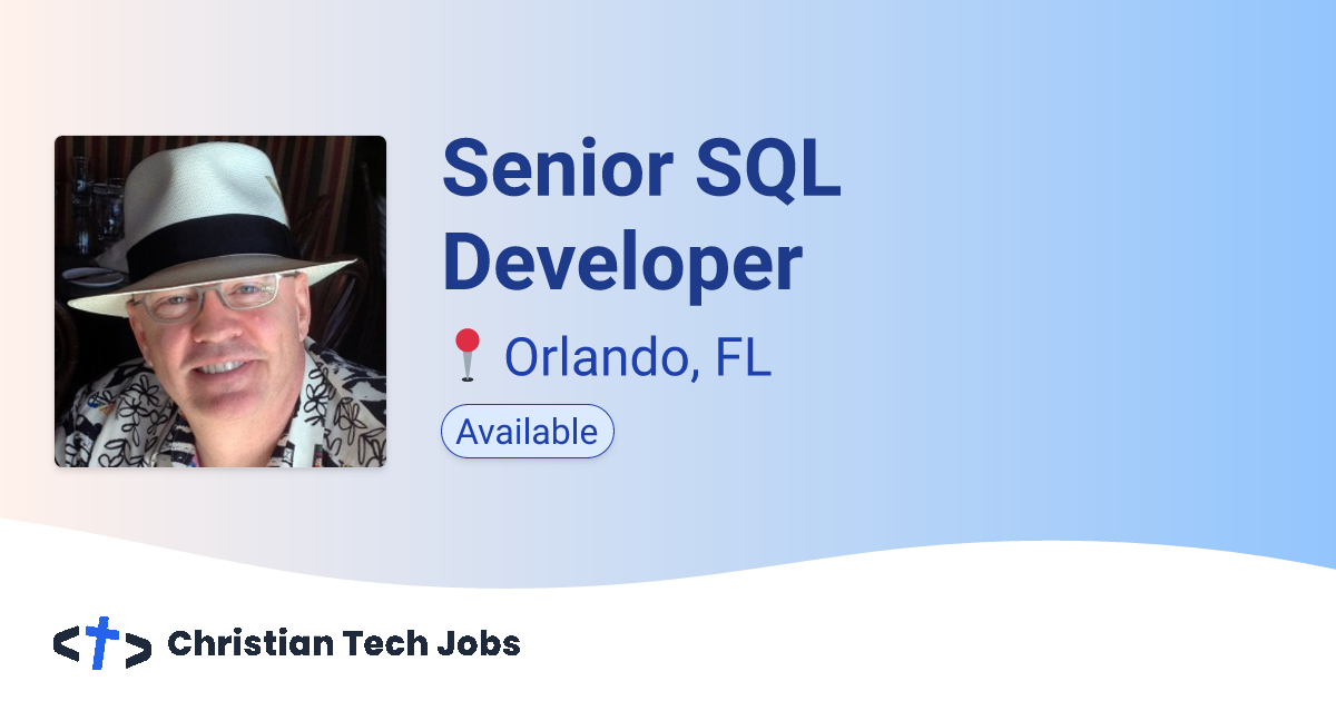 Senior SQL Developer | Christian Tech Jobs