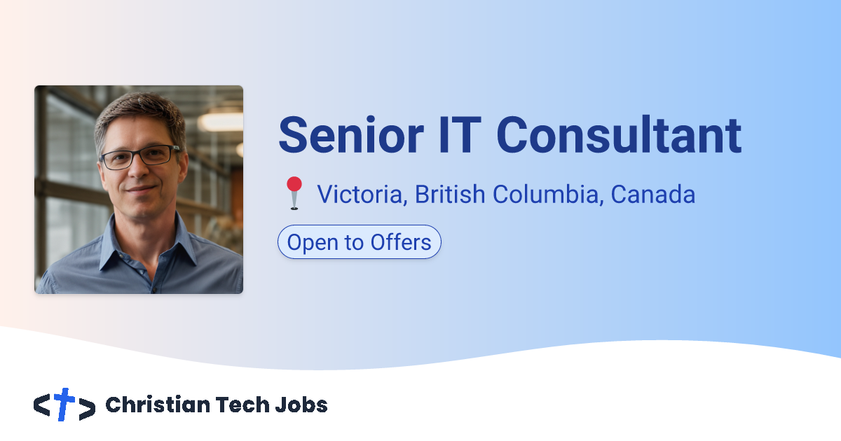 Senior IT Consultant | Christian Tech Jobs