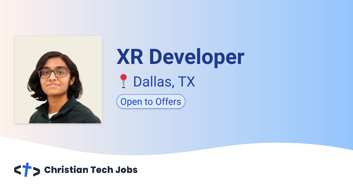 XR Developer | Christian Tech Jobs