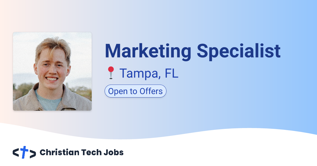 Marketing Specialist | Christian Tech Jobs