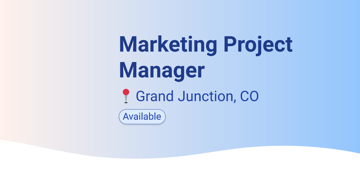 Marketing Project Manager
