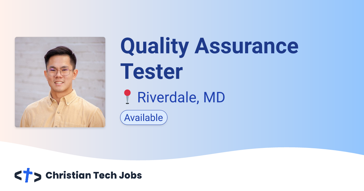 Quality Assurance Tester | Christian Tech Jobs