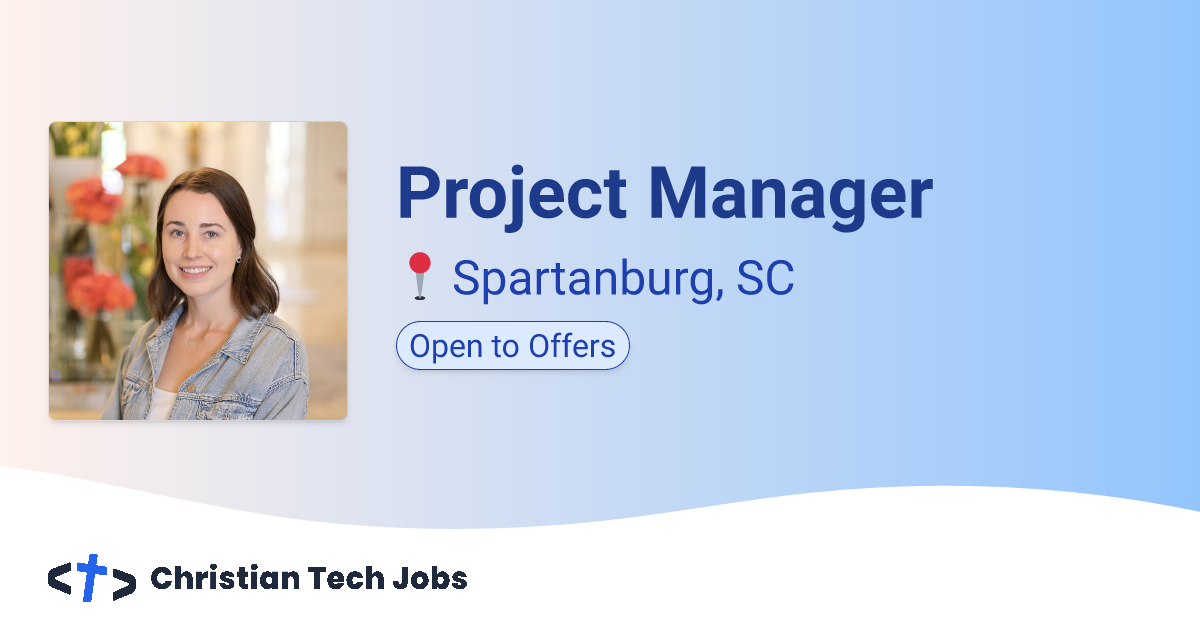 Project Manager | Christian Tech Jobs