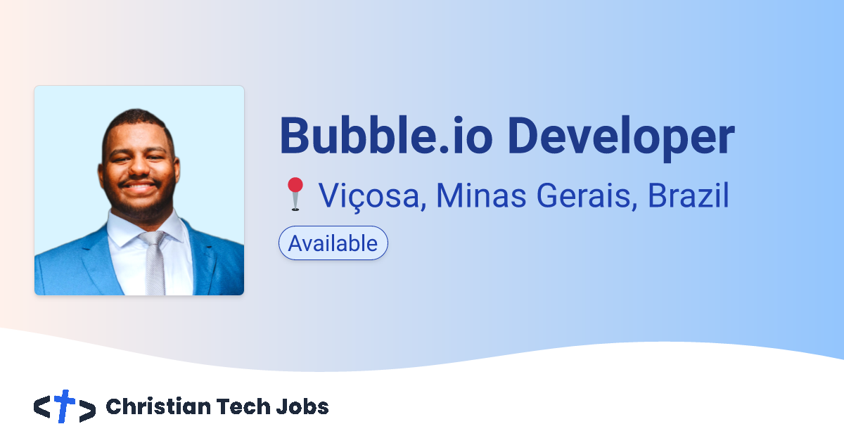 Official Bubble.io Developer | Christian Tech Jobs