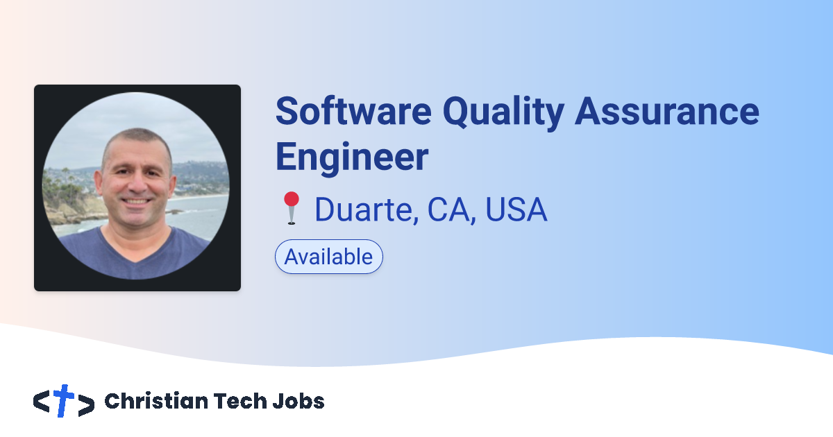 Software Quality Assurance Engineer | Christian Tech Jobs