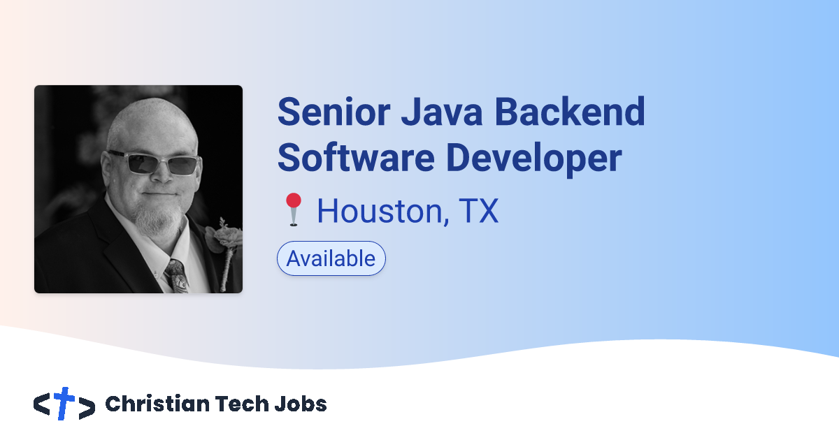 Senior Java Backend Software Developer | Christian Tech Jobs