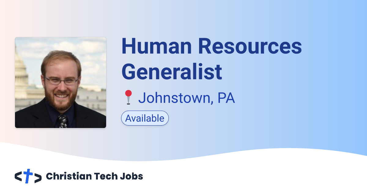 Human Resources Generalist | Christian Tech Jobs