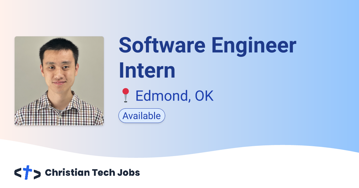 Software Engineer Intern | Christian Tech Jobs