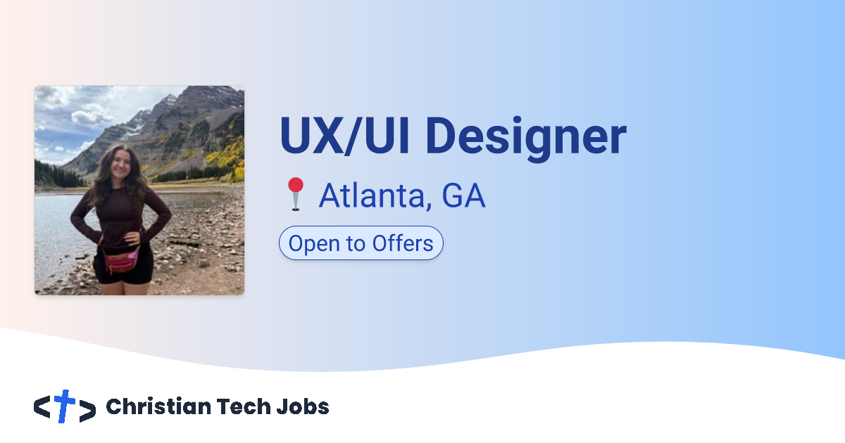 UX/UI Designer | Christian Tech Jobs