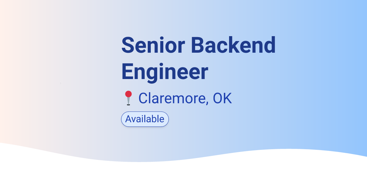 Senior Backend Engineer | Christian Tech Jobs