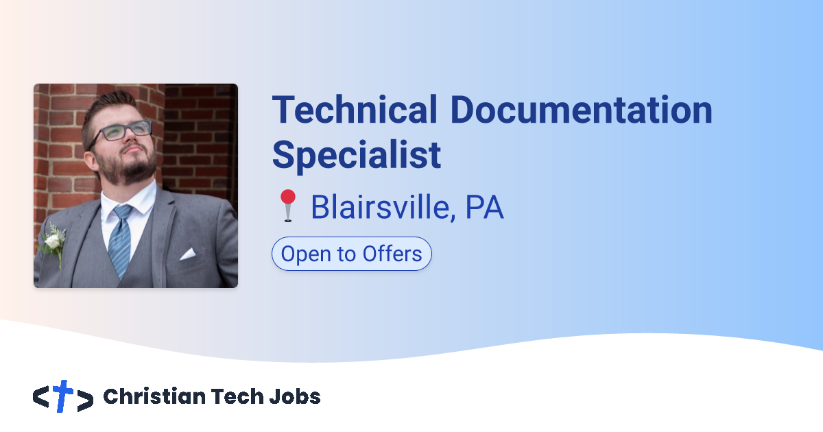 Technical Documentation Specialist | Christian Tech Jobs