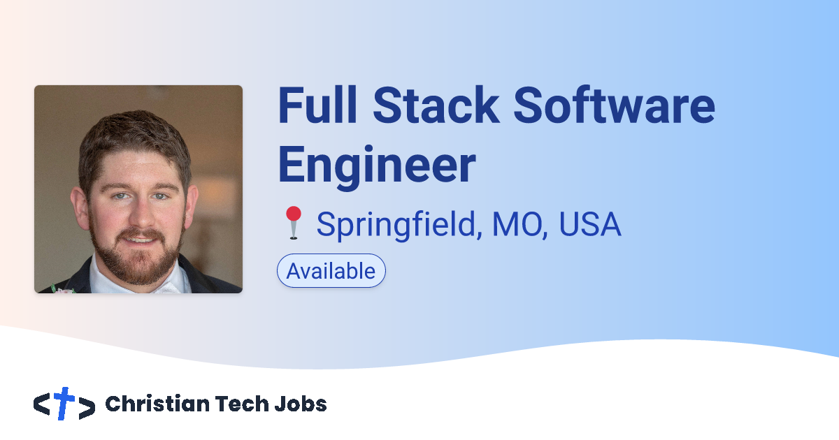 Full Stack Software Engineer | Christian Tech Jobs